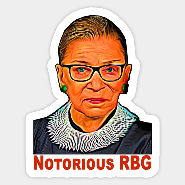 Notorious RBG - Rbg Notorious - Sticker | TeePublic